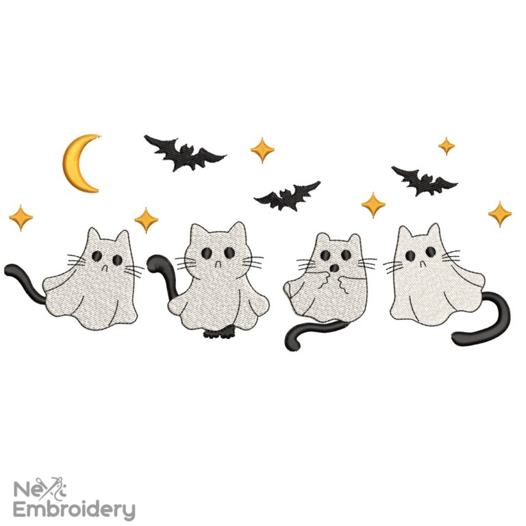 Happy Halloween Embroidery Design - NextEmbroidery